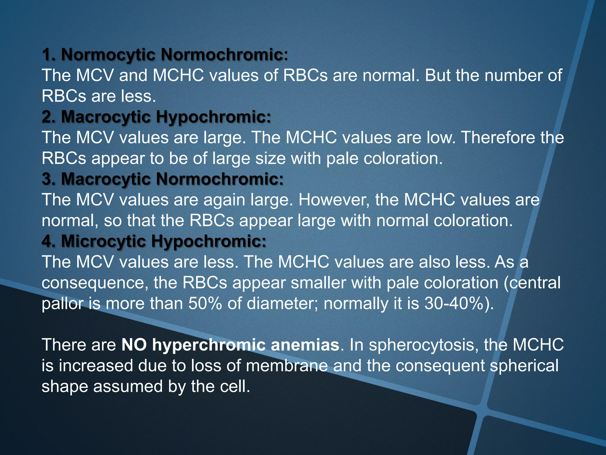 RBC Indices and Their Role in Differential Diagnosis of different types of Anemias: A Review | PPTX