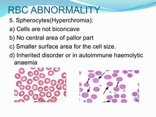 Rbc abnormality | PPTX