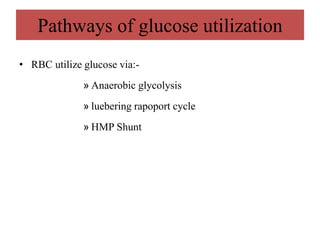 Rbc and wbc metabolism | PPT
