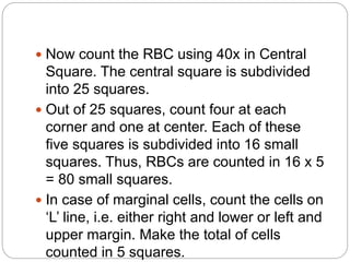 Rbc count | PPTX