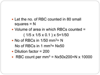 Rbc count | PPTX