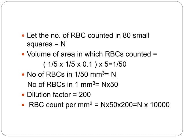 Rbc count