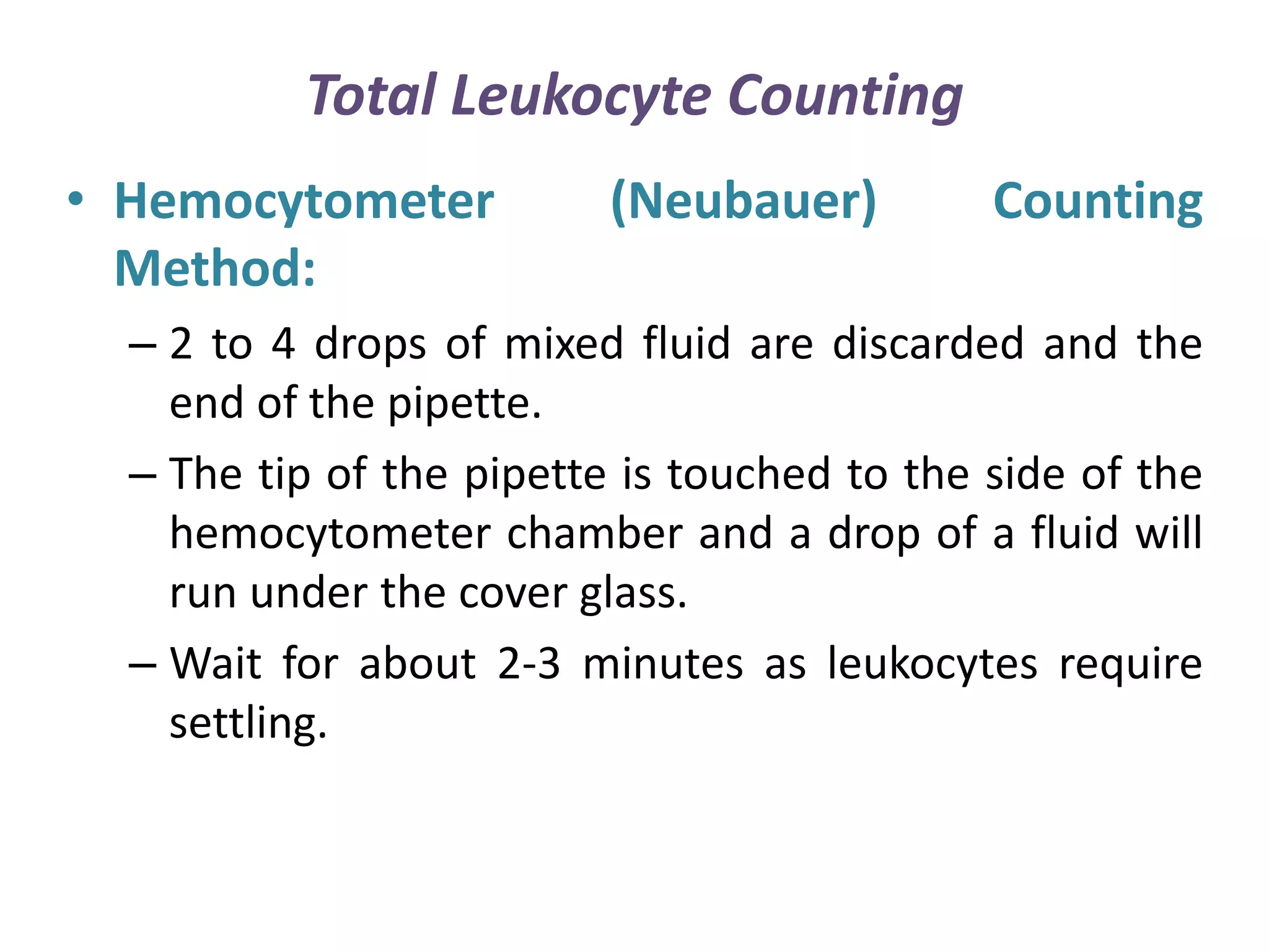 RBC count and WBC count | PPTX
