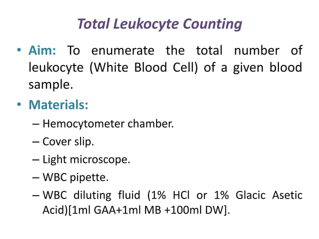 RBC count and WBC count | PPTX | Blood Disorders | Diseases and Conditions