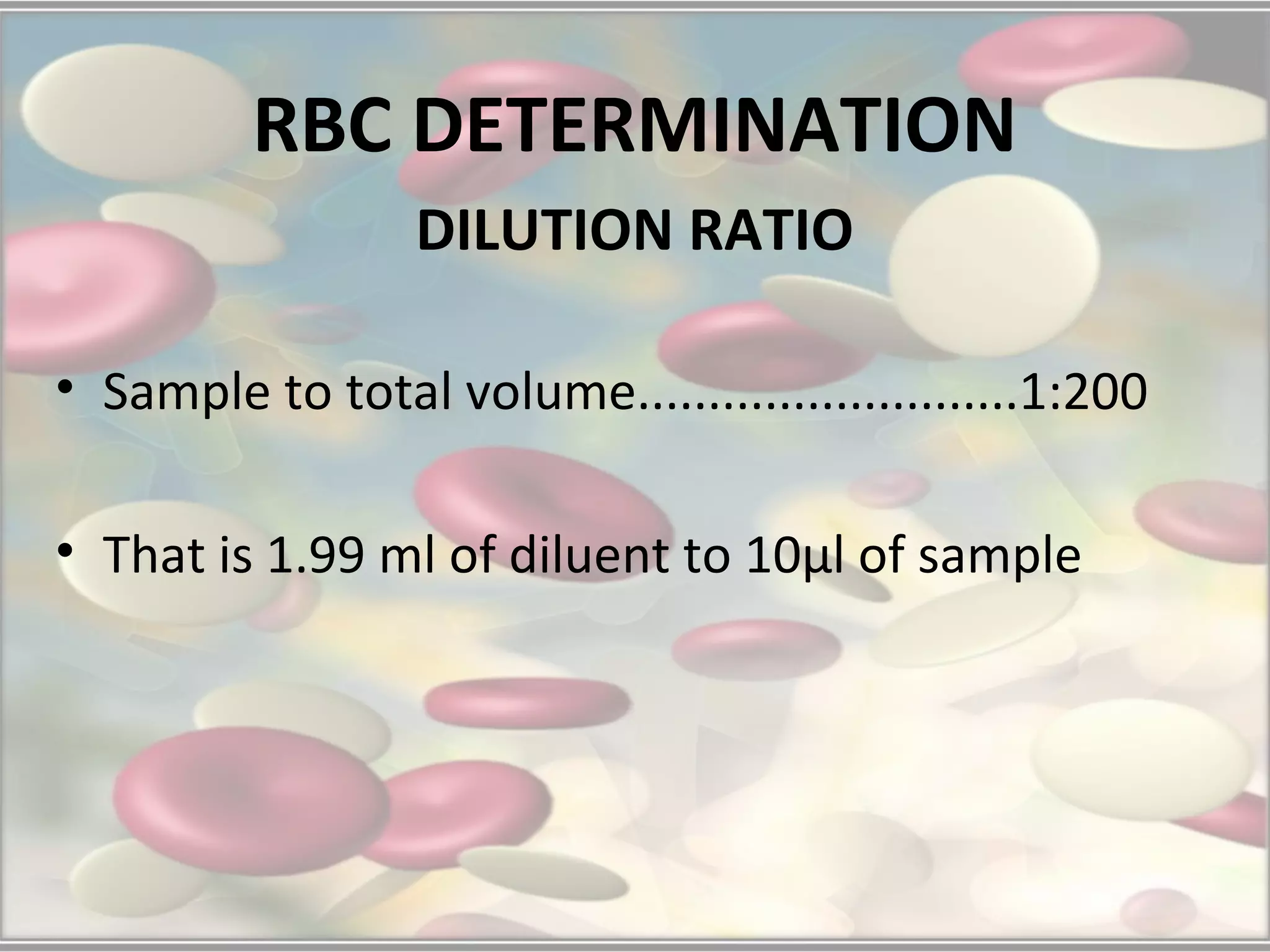Rbc counting unopette | PPT