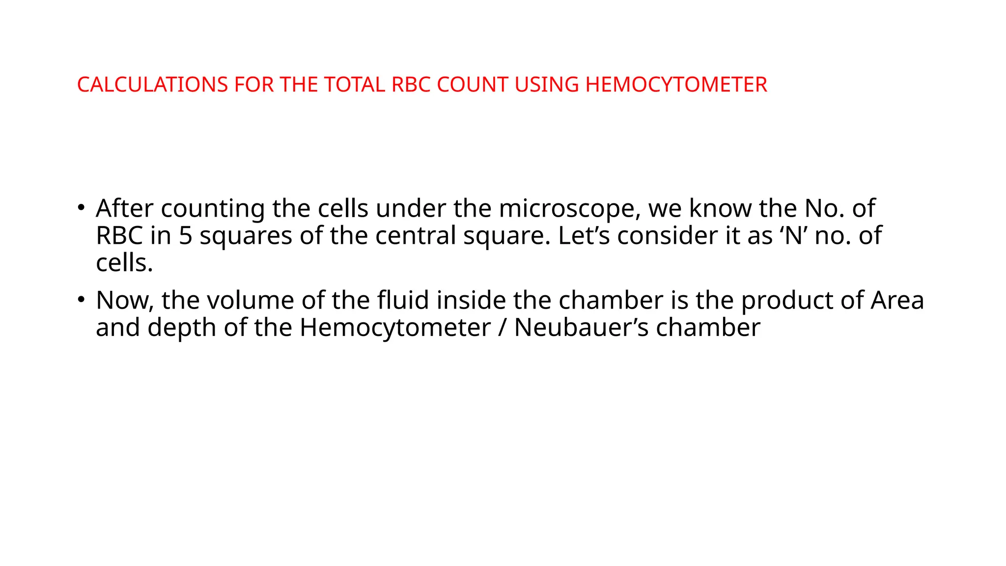 RBC COUNT USING HEMOCYTOMETER.pptx presenting by dr Sangeeta swat | PPTX