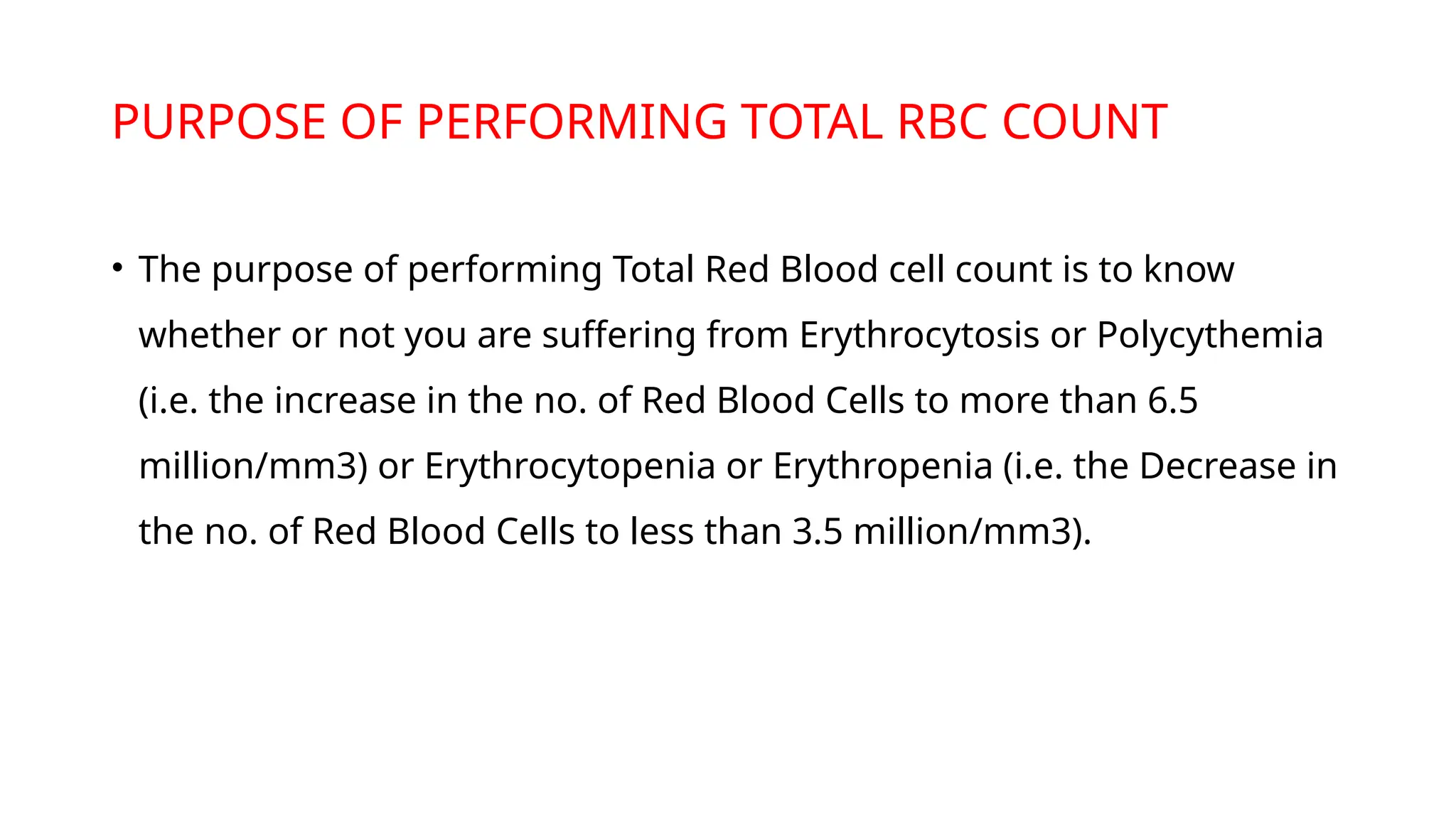 RBC COUNT USING HEMOCYTOMETER.pptx presenting by dr Sangeeta swat | PPTX