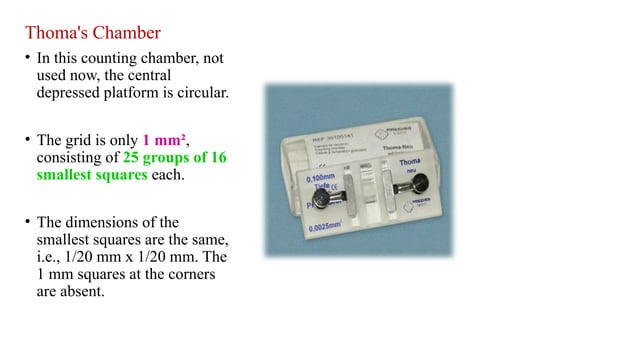 RBC COUNT USING HEMOCYTOMETER.pptx presenting by dr Sangeeta swat ...