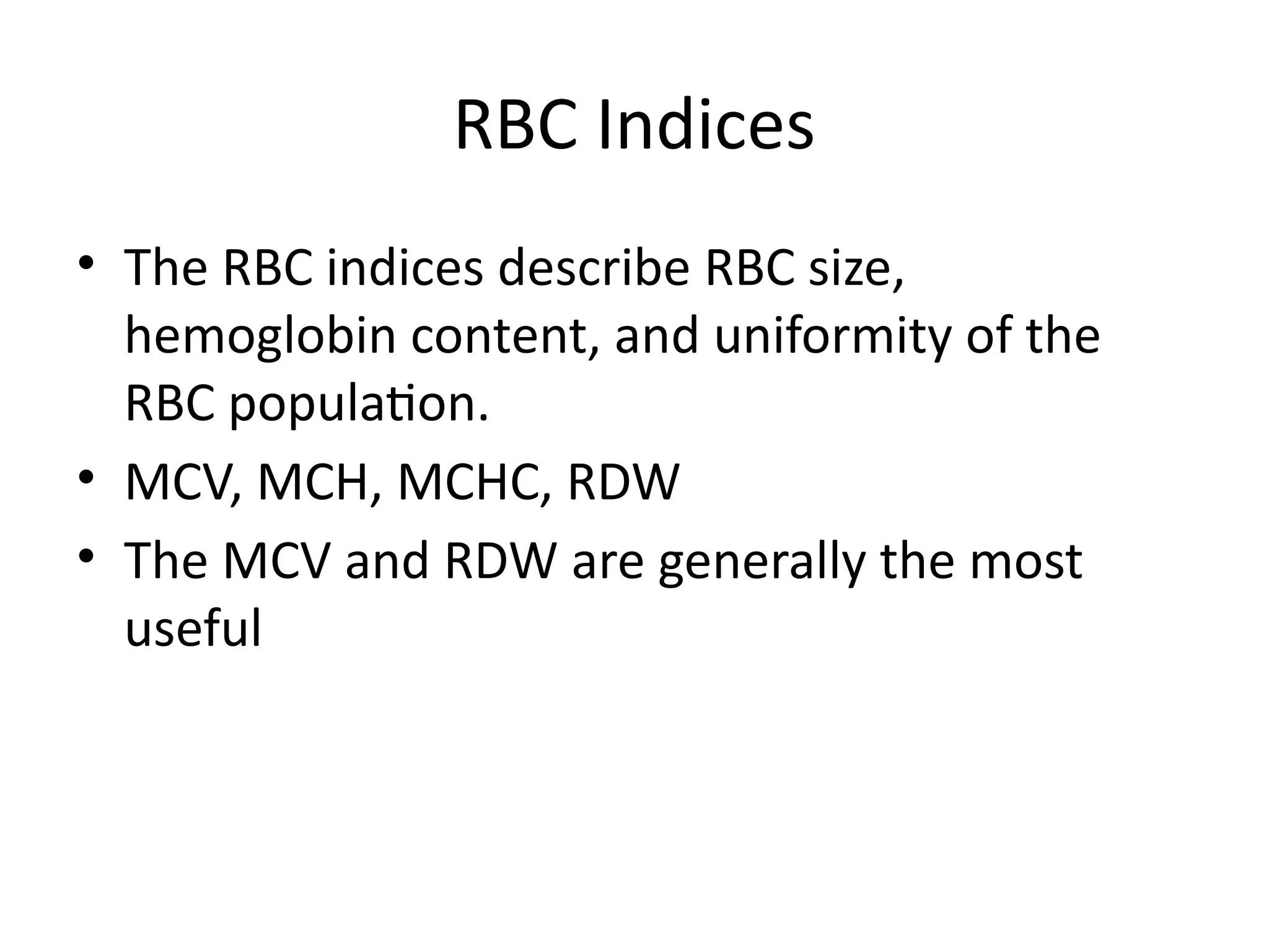 Approach to RBC disorders, anemia microcytic | PPT