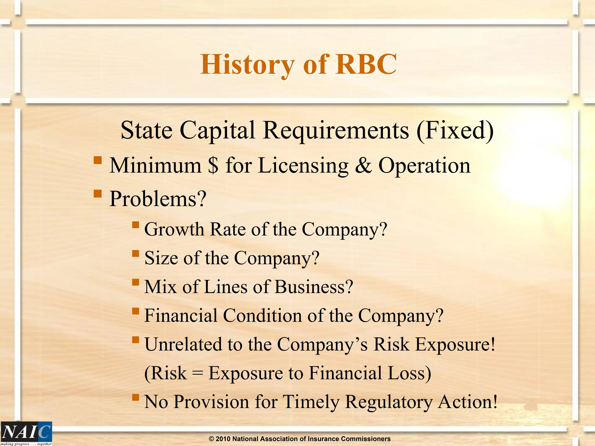 RBC_History (1).ppt - Risk Based Capital | PPT