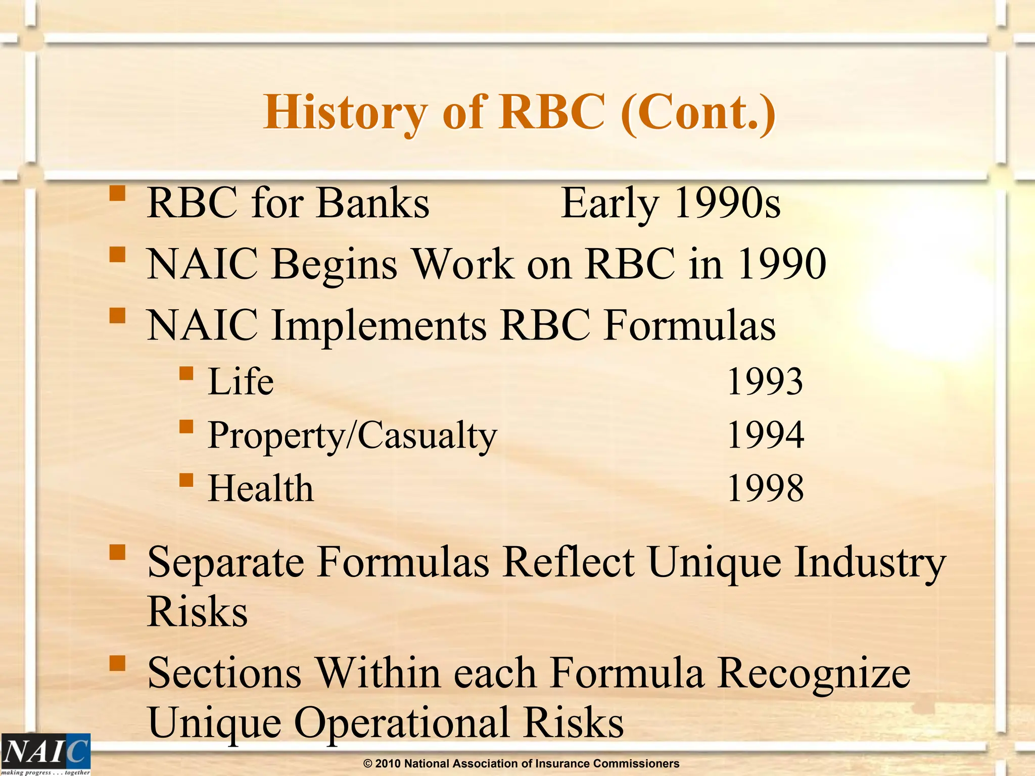 RBC_History (1).ppt - Risk Based Capital | PPT