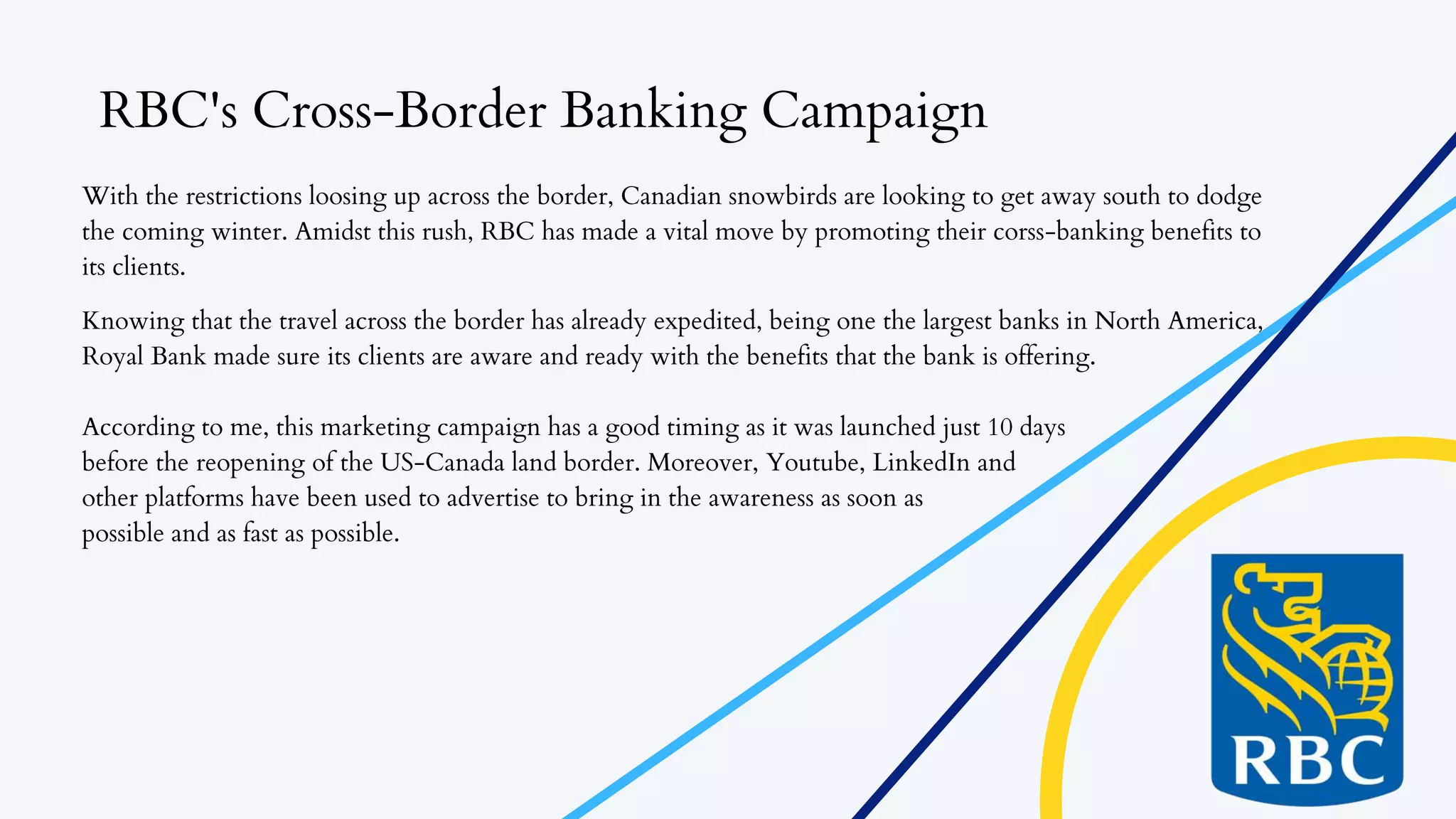 RBC Marketing Campaign | PPTX