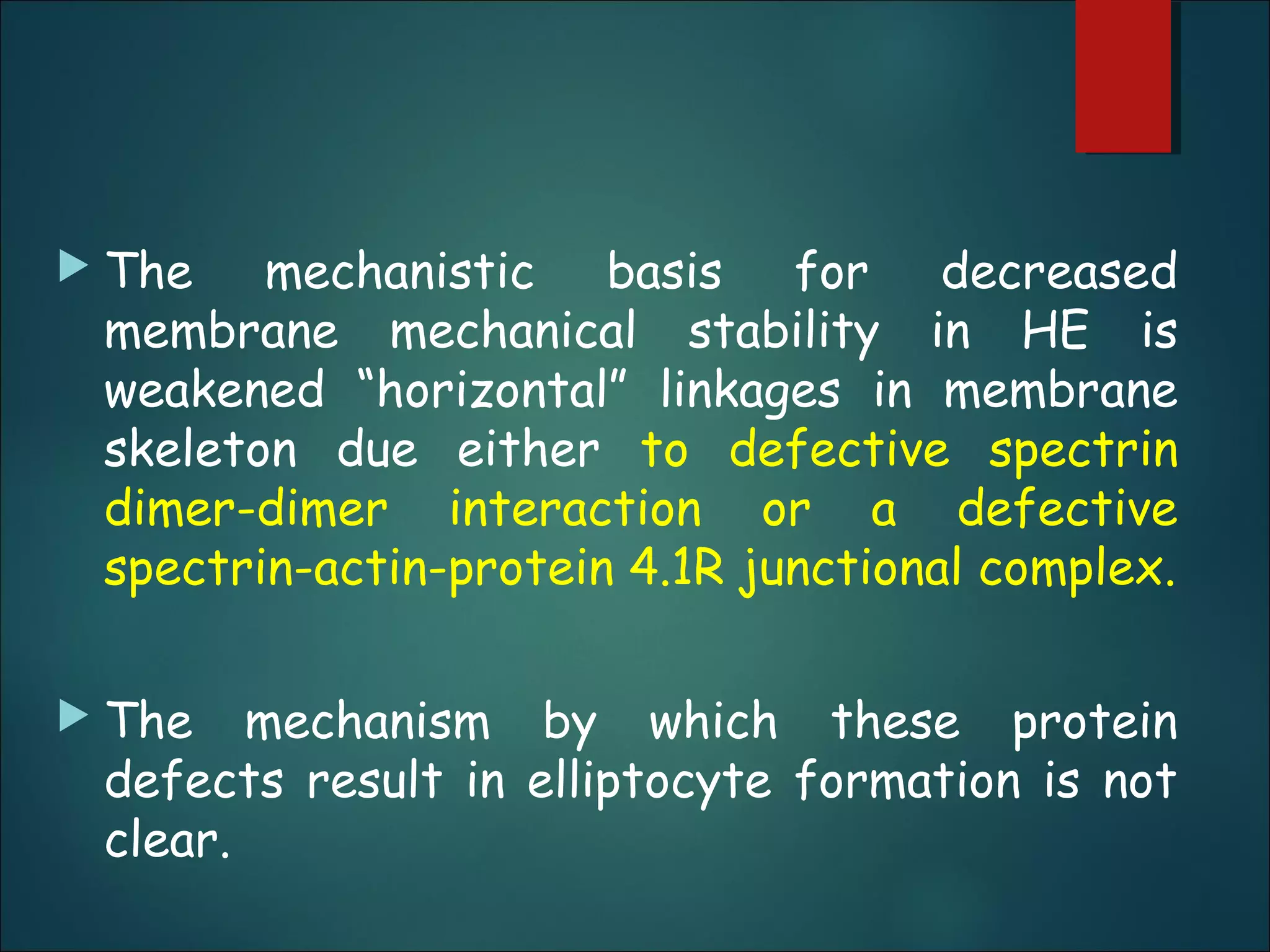 RBC Membrane Defects | PPT
