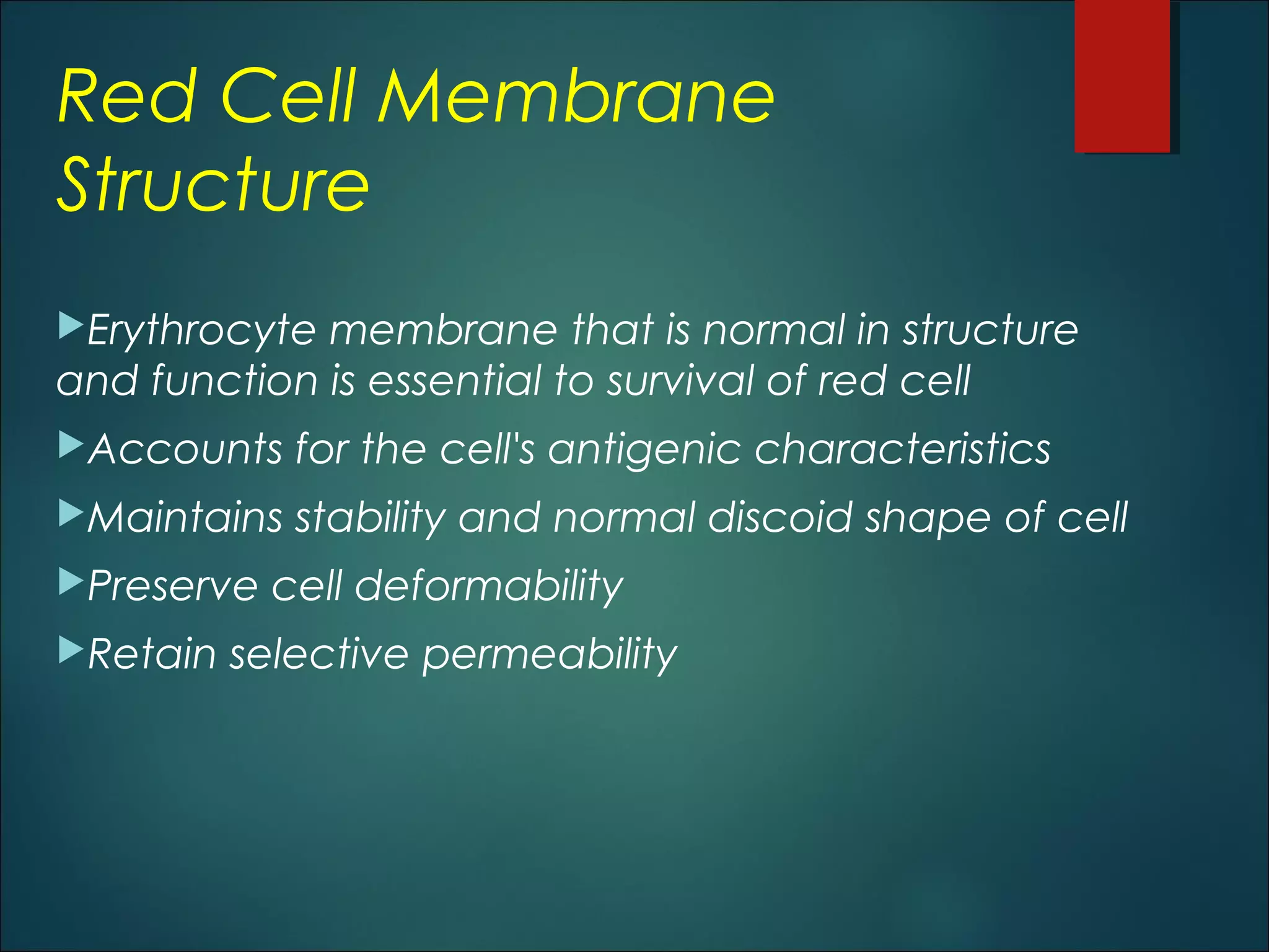 RBC Membrane Defects | PPT