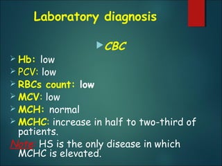 RBC Membrane Defects | PPT