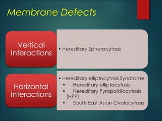 RBC Membrane Defects | PPT