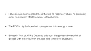 RBC metabolism and G6PD deficiency anemia.pptx