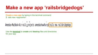 RBC Mod 1: Making a New Rails App | PDF | Databases | Computer Software and Applications