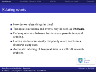 RTMBank: Capturing Verbs with Reichenbach's Tense Model | PDF | Databases | Computer Software ...
