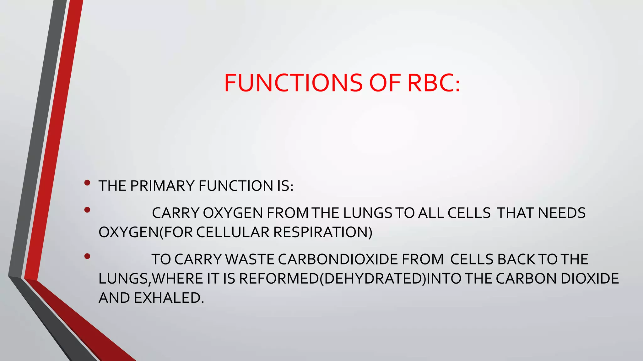 RED BLOOD CELLS (RBC) | PPTX