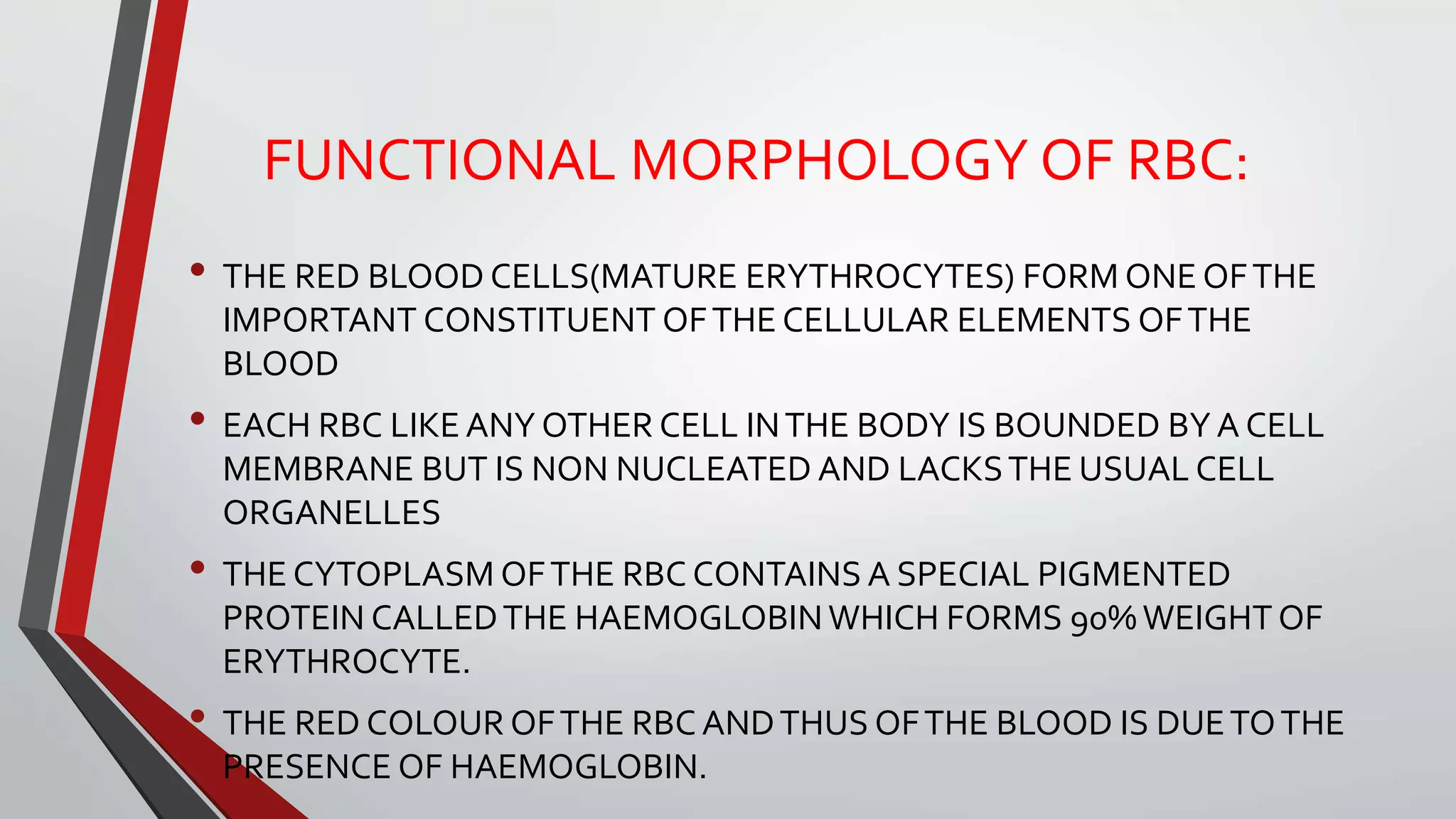 RED BLOOD CELLS (RBC) | PPTX