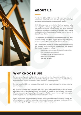 Rbc profile | PDF | Construction Industry | Industries