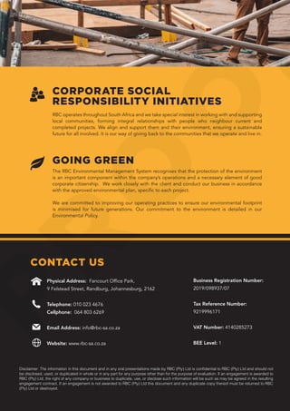 Rbc profile | PDF | Construction Industry | Industries