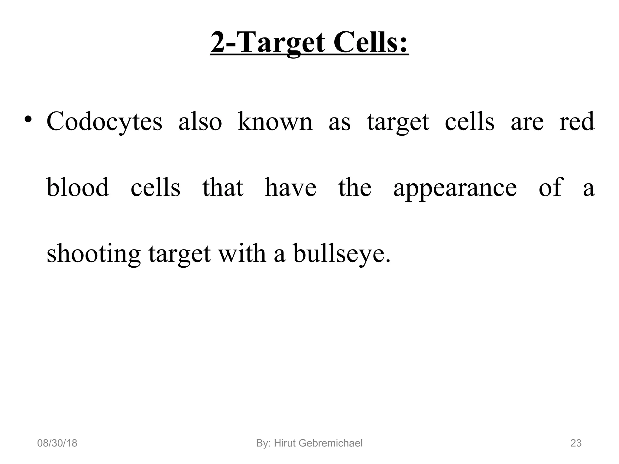 Red Blood Cell disorder | PPT