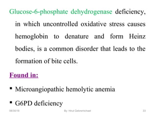 Red Blood Cell disorder | PPT