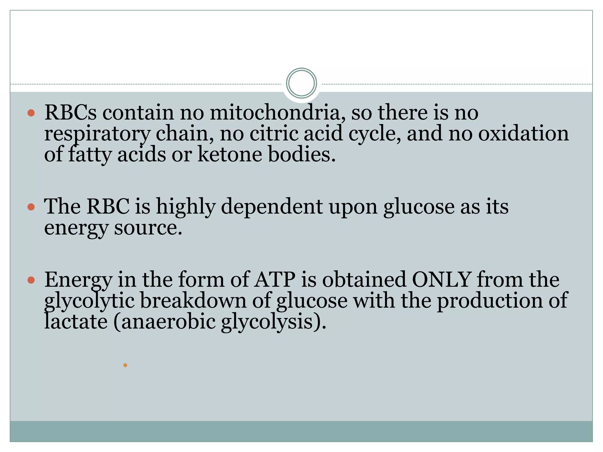Rbc structure and metabolism | PPTX
