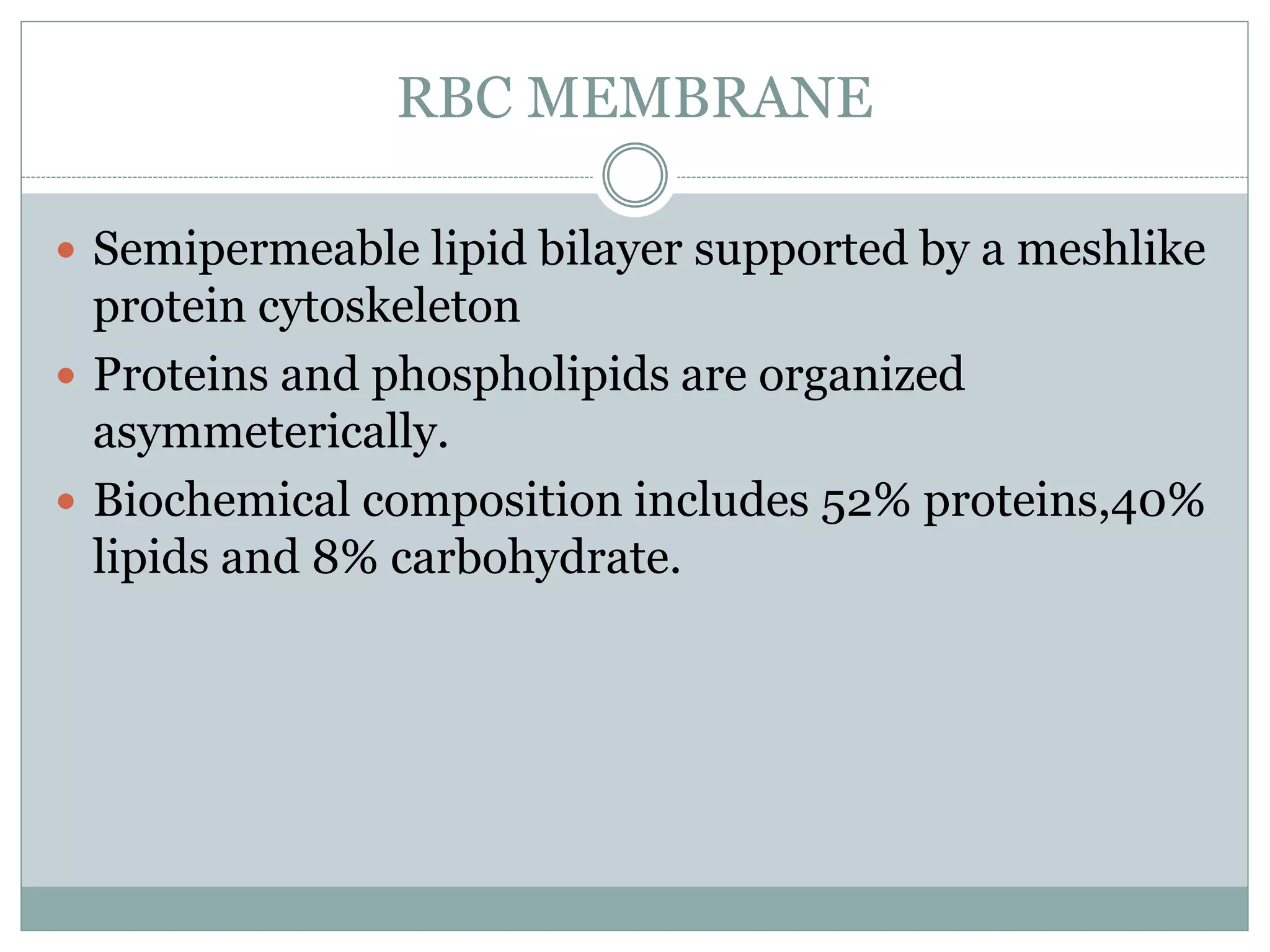Rbc structure and metabolism | PPTX