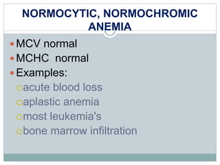 RBC & WBC abnormalities and their interpretation | PPTX