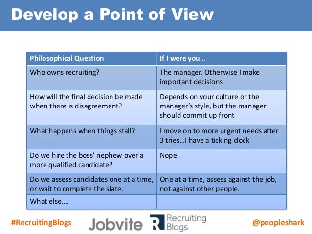 How To Train Your Hiring Manager