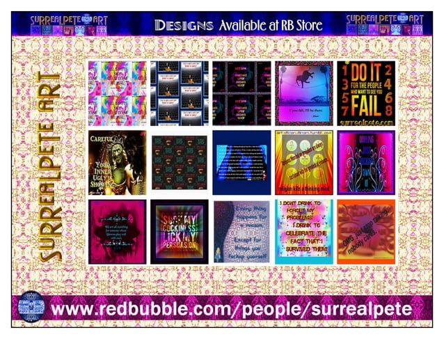 Surrealpete Redbubble Shop Designs | PPT