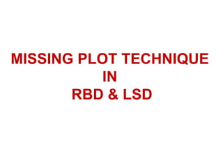 RBD AND SLD STATASTICS | PPTX