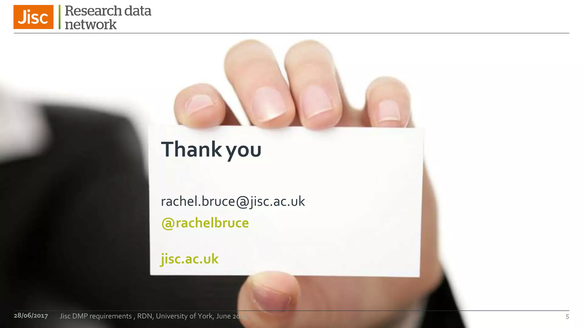 Rachel Bruce on DMP | PPT