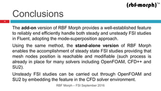 RBF Morph FSI features | PPT