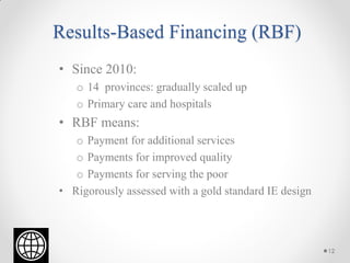 RBF in Afghanistan: Motivation, Design and Preliminary Results | PPT