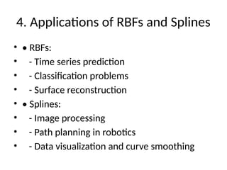 RBF_and_Splines_Presentation.pptx machine learning | PPTX