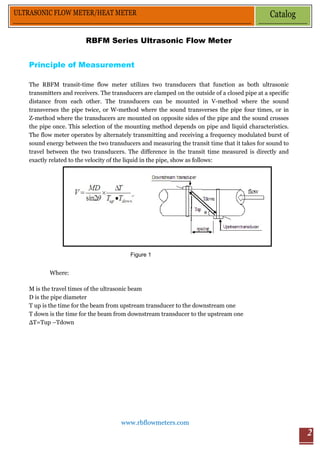 RBFM Clamp-on Ultrsonic Flow Meter/ Heat Meter Catalog | PDF