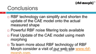 RBF update of CAE models on actual manufactured shapes | PPT