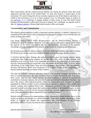 RBG On the School To Prison Pipeline | PDF | Crime & Harmful Acts to ...