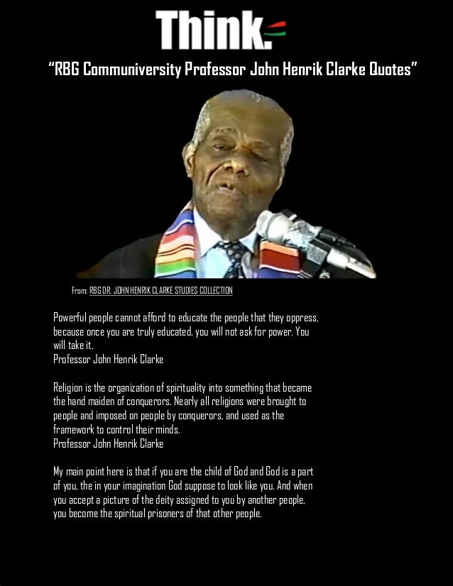 John Henrik Clarke Quotes. QuotesGram