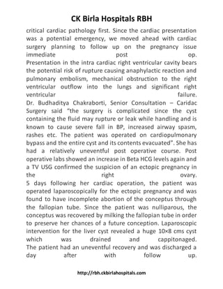 CK Birla Hospitals RBH | DOCX