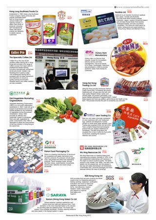 Restaurant & bar Hong Kong 2012 Newsletter | PDF