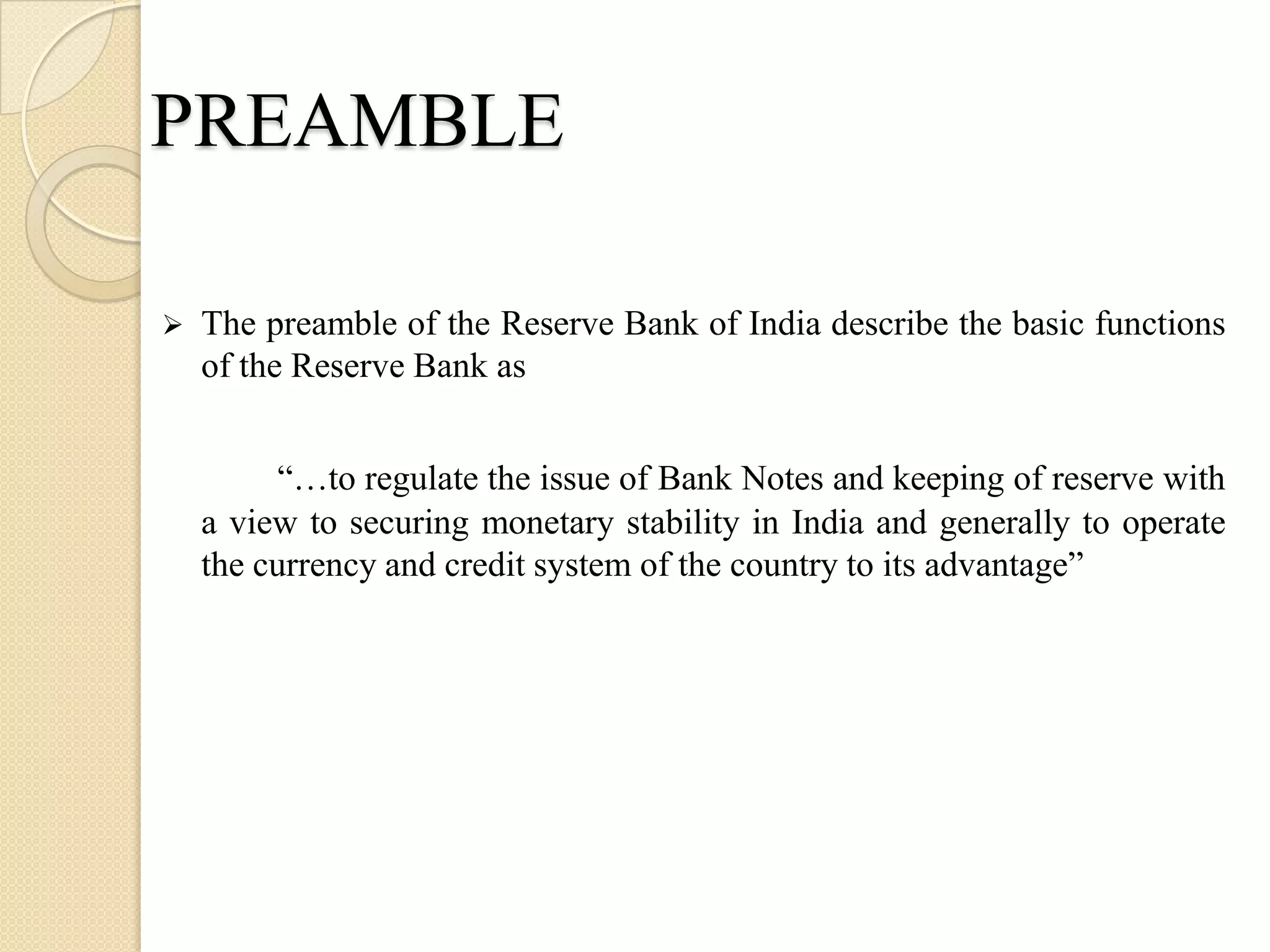 RBI Presentation | PPTX