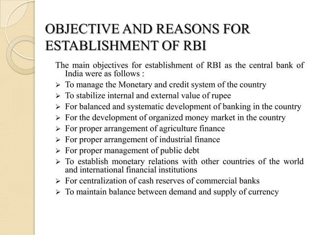 RBI Presentation | PPTX | Business Banking & Finance | Business