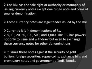 Reserve Bank Of India | PPTX