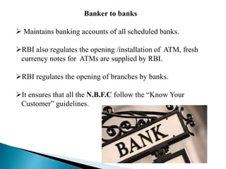 Understanding the Reserve Bank Of India | PPTX