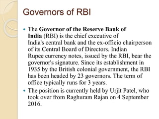 Reserve Bank Of India | PPTX